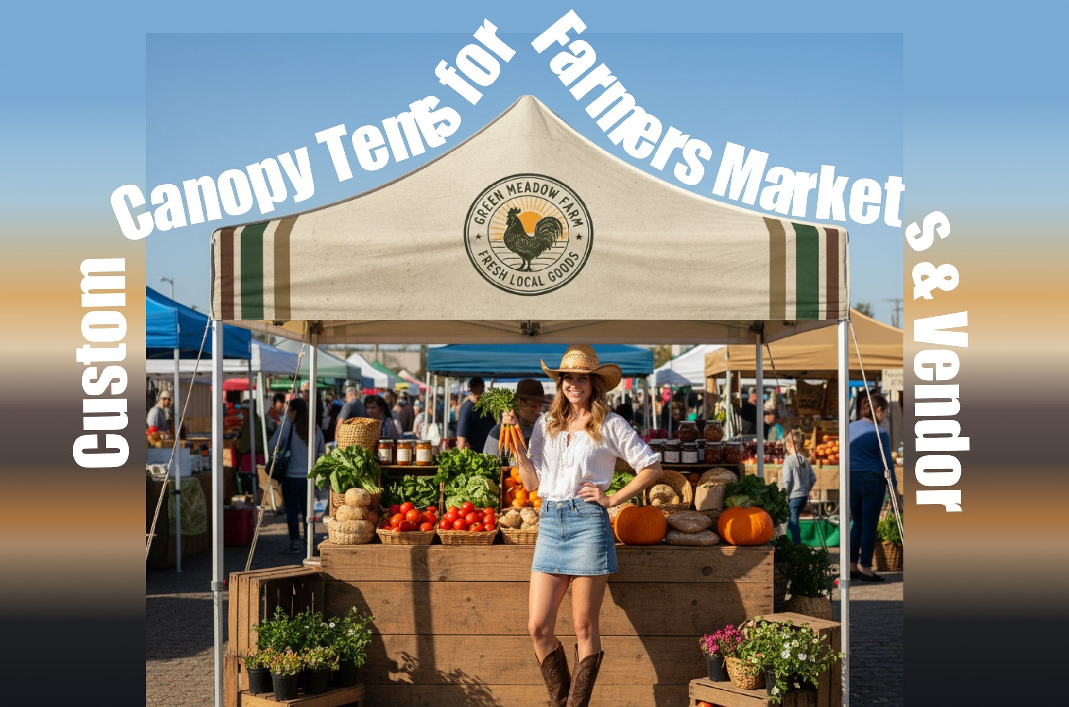 Custom Canopy Tents for Farmers Markets & Vendors – PRINTDRILL