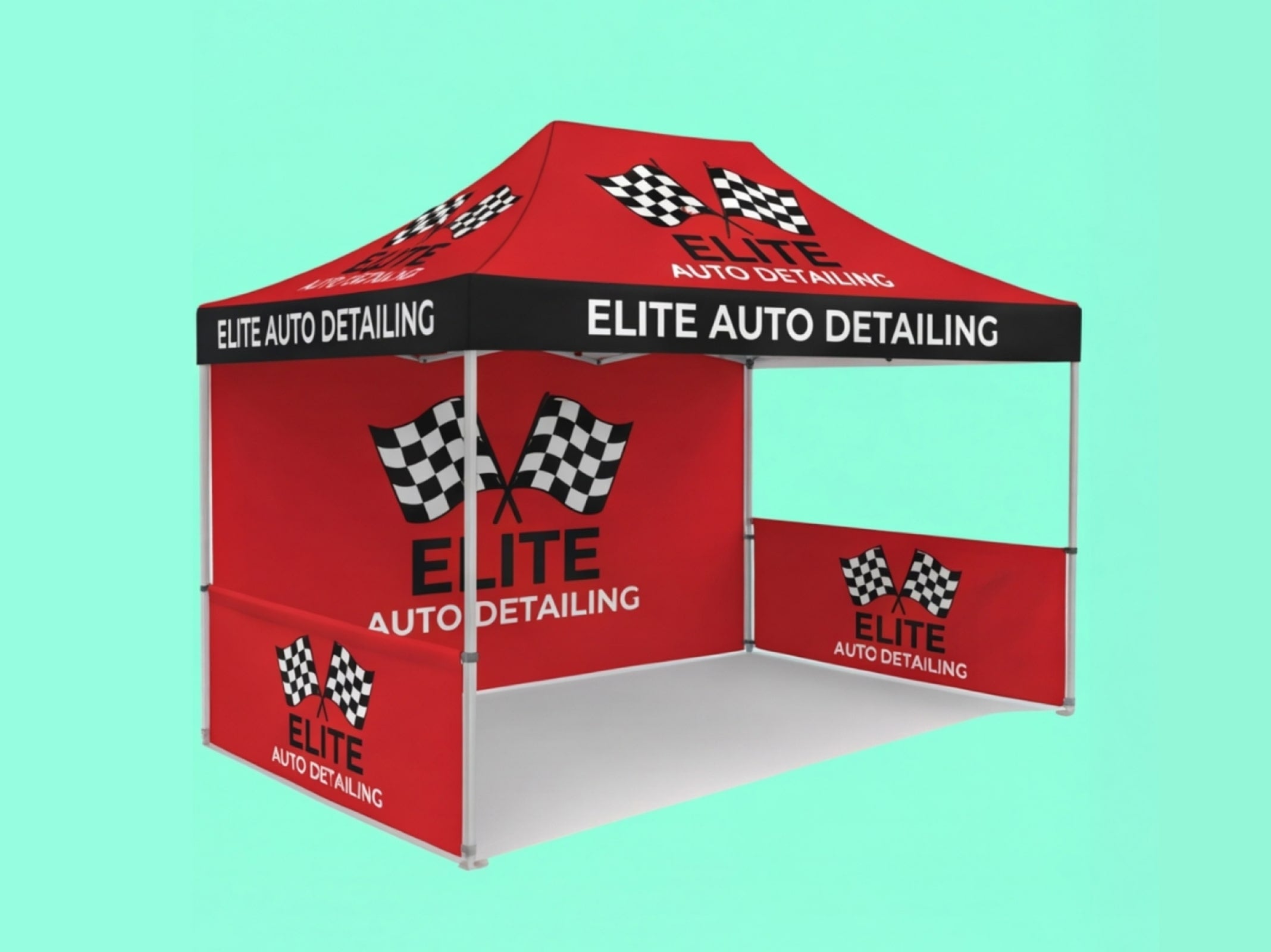 10x15 Custom Canopy Tent for Automotive Detailing – PRINTDRILL