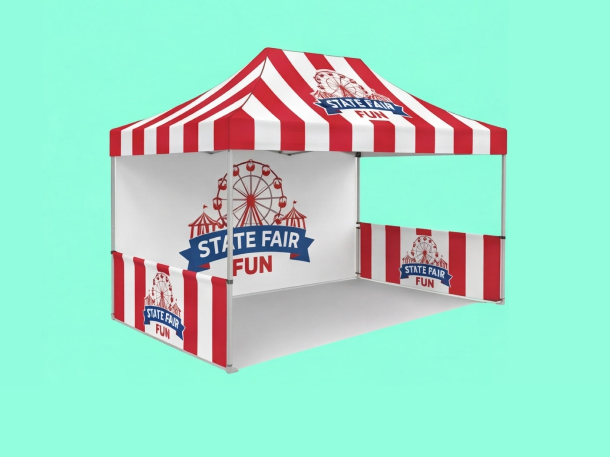 10x15 Custom Canopy Tent for State Fairs – PRINTDRILL