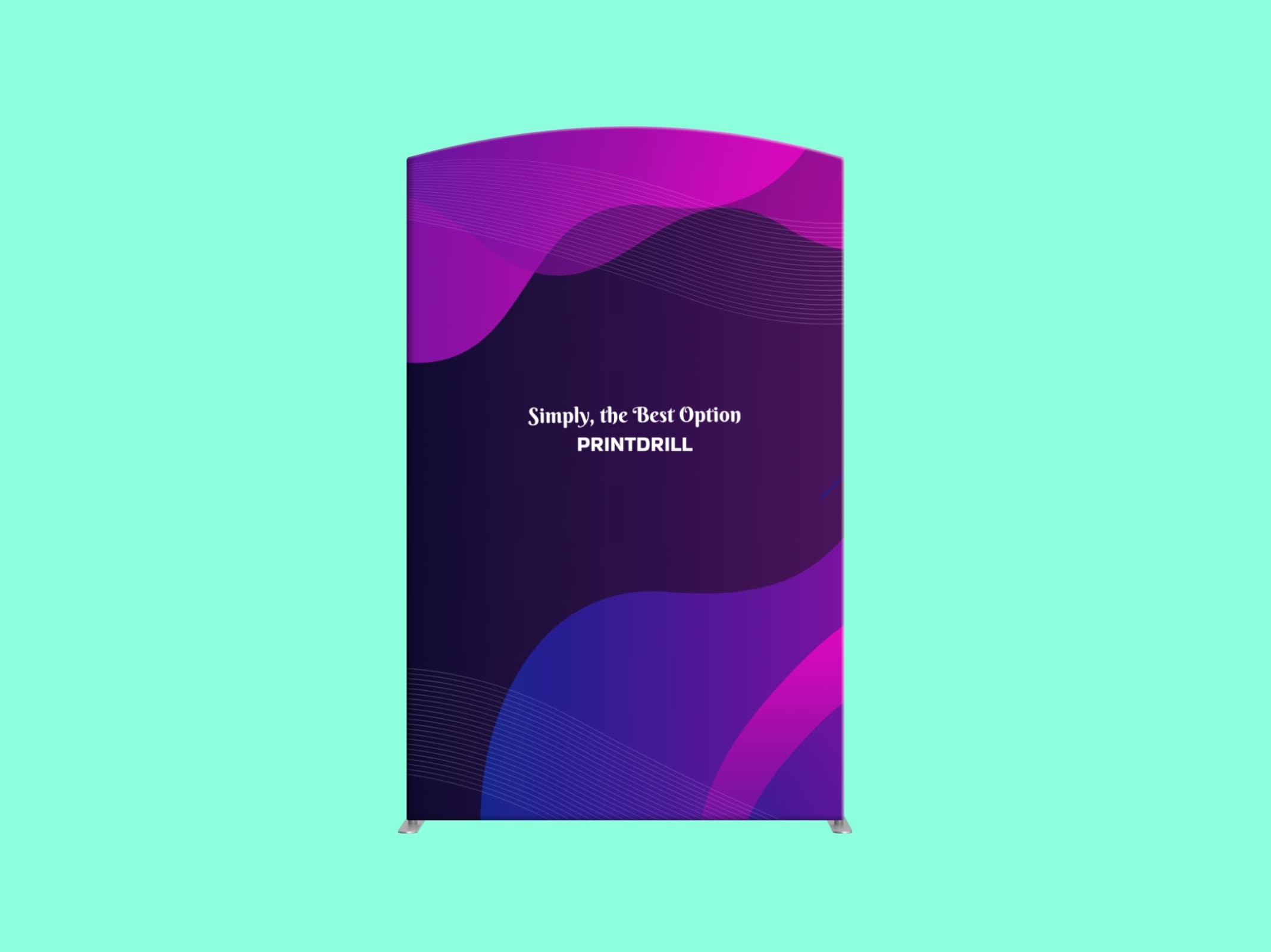 Arch-Top Fabric Banner Stand | Curved Tension Fabric Display – PRINTDRILL