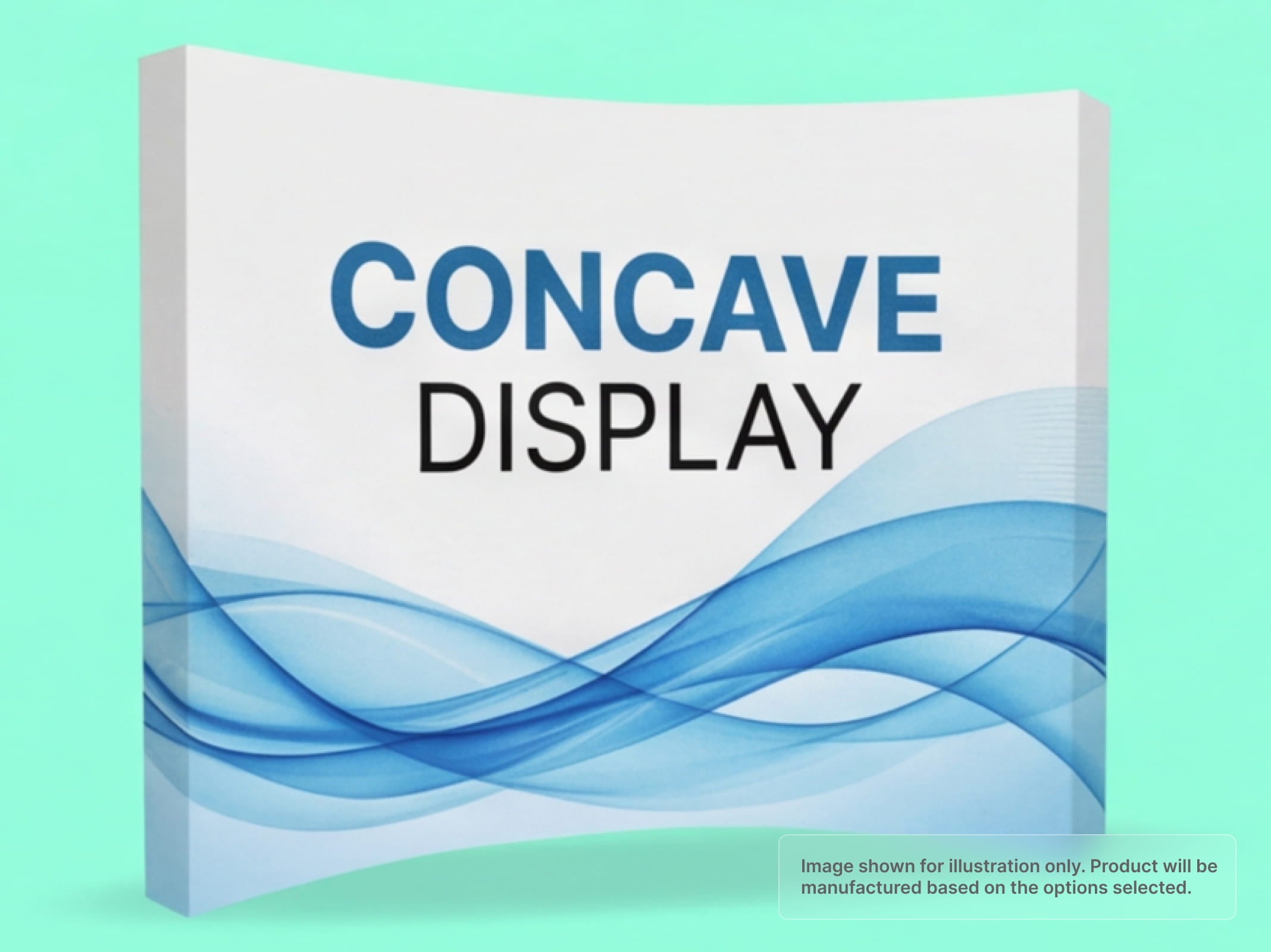 Concave Inward Curve Fabric Curved Pop Up Display – PRINTDRILL