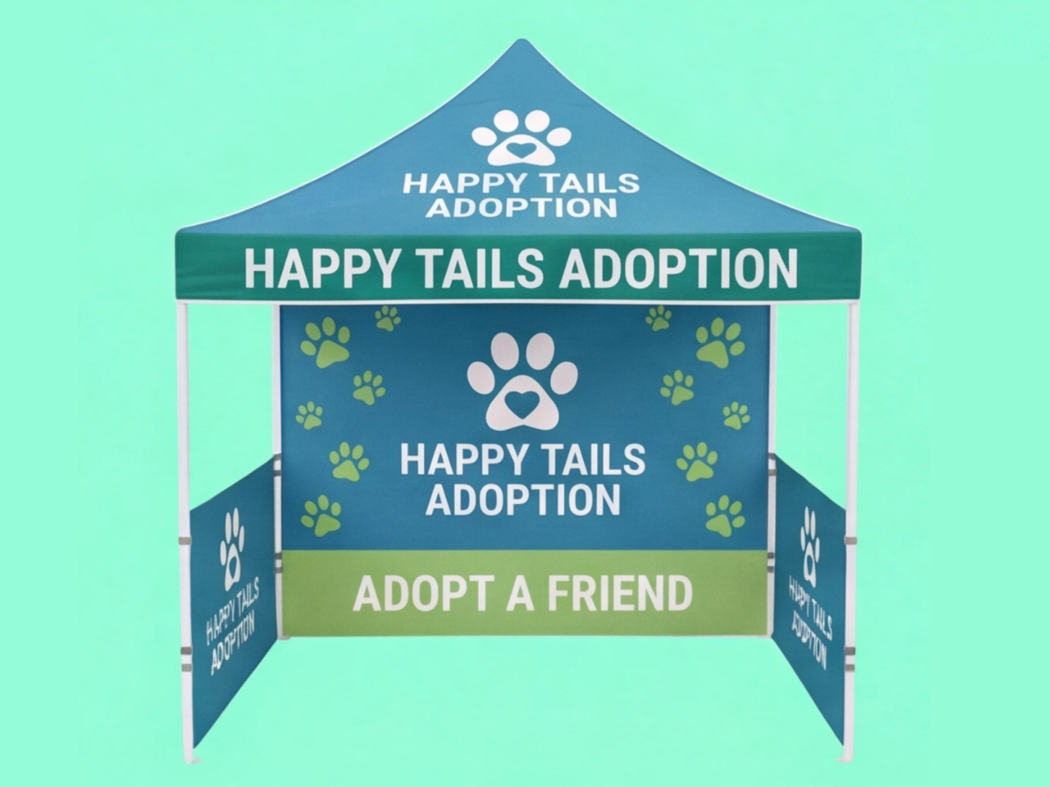 Custom Canopy Tent 10x10 for Animal Shelters – PRINTDRILL