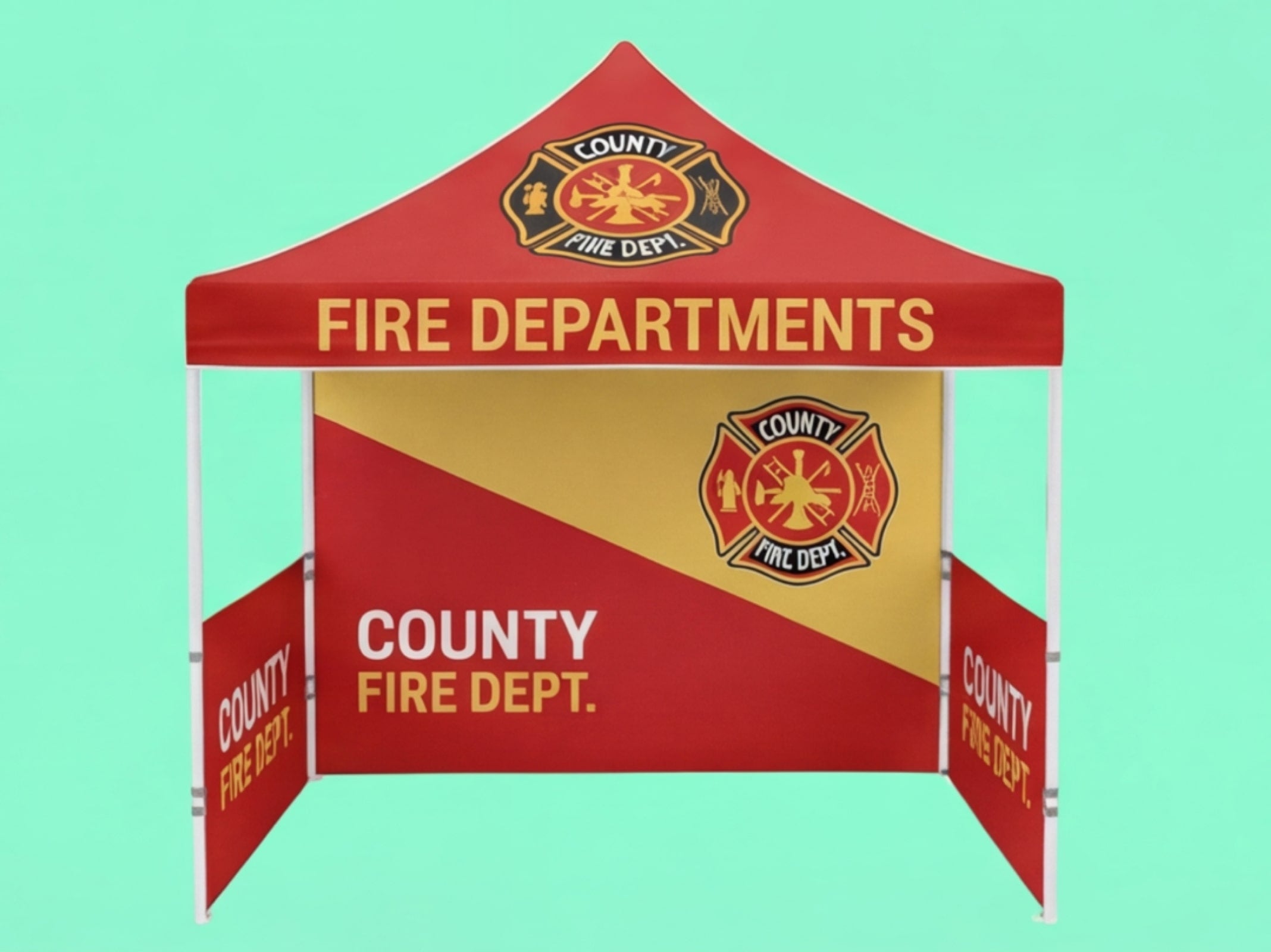 Custom Canopy Tent 10x10 for Fire Departments – PRINTDRILL