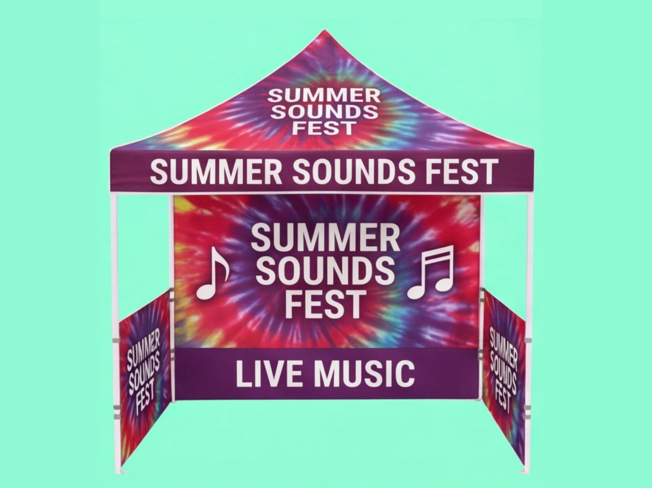 Custom Canopy Tent 10x10 for Music Festivals – PRINTDRILL