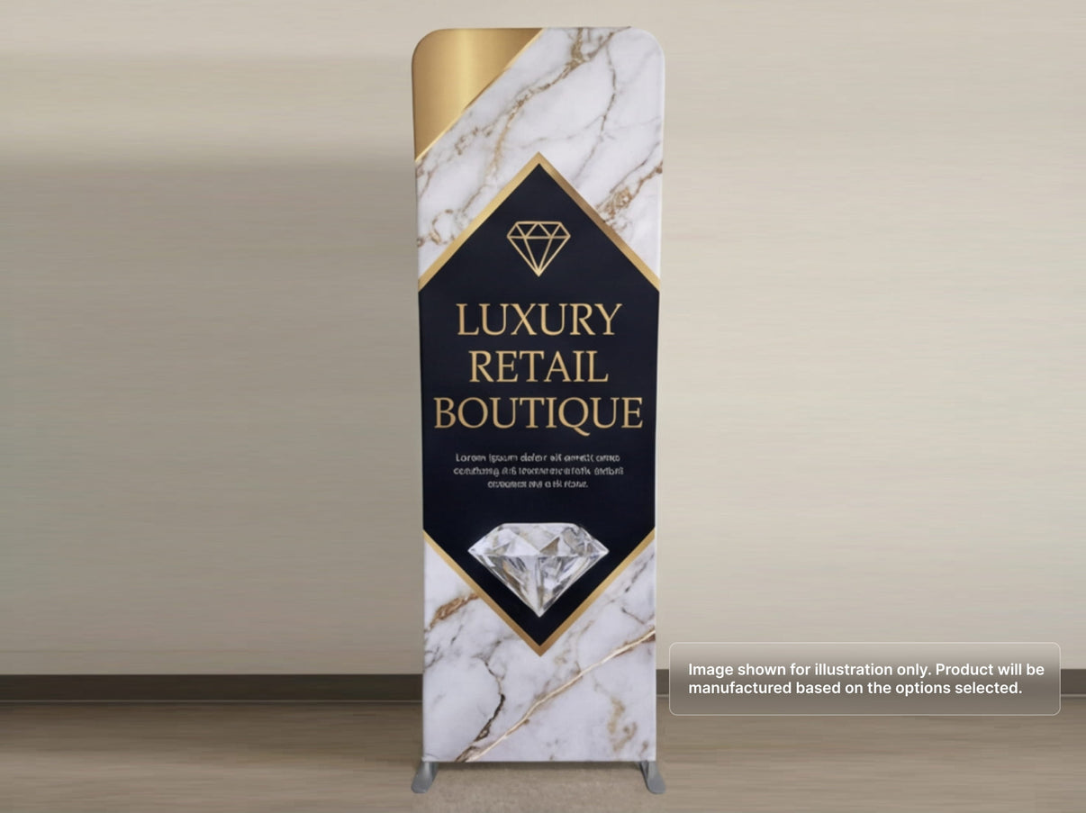 Custom Extend Tension Fabric Stand for Luxury Retail – PRINTDRILL