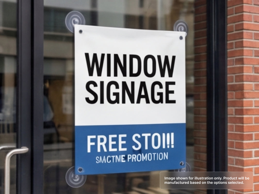 Custom Vinyl Banner for Window Signage – PRINTDRILL