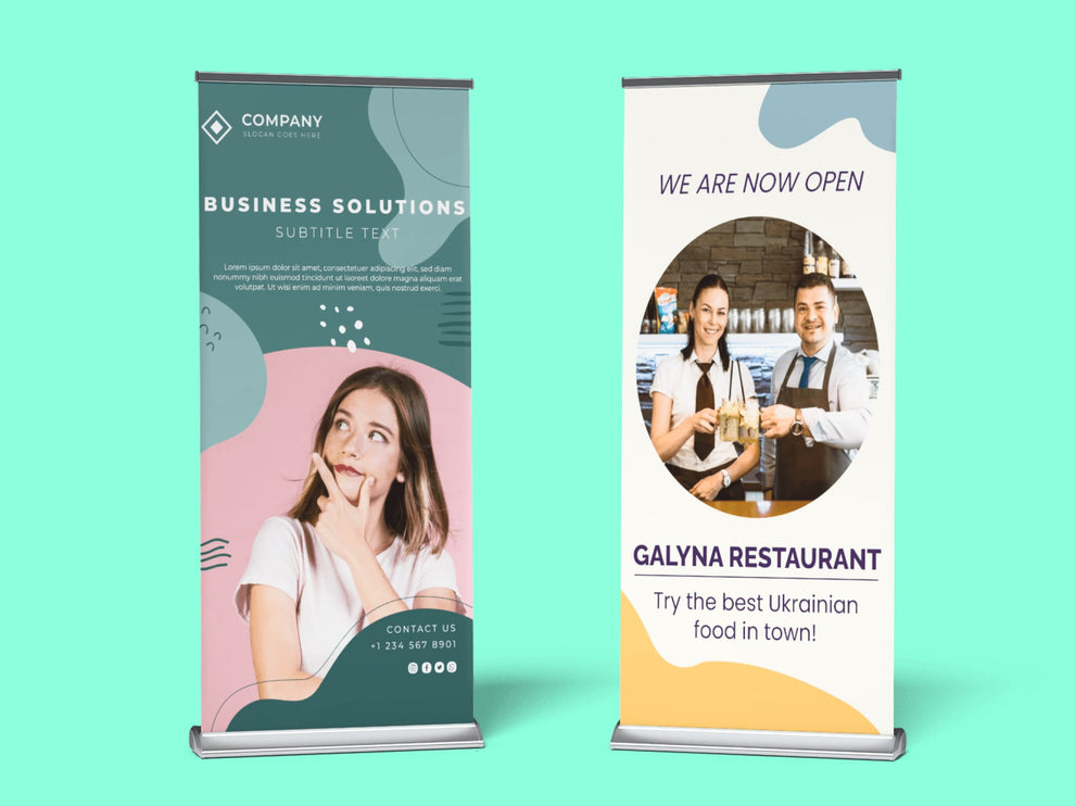 Deluxe Wide Base Roll-Up Banner – Premium Retractable Banner Stand ...