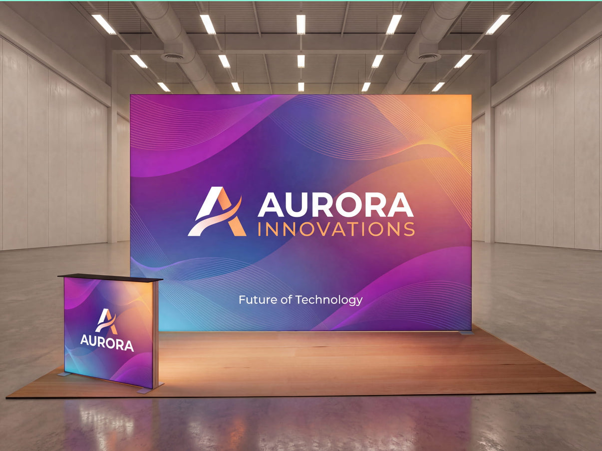 SEG Modular Lightbox Trade Show Booth - Custom Backlit Exhibit Wall ...