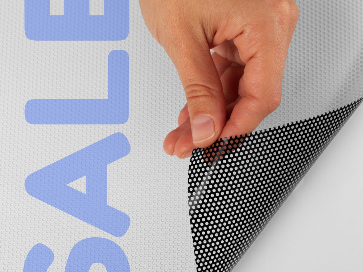 Custom Perforated Window Signs | One-Way Vision Vinyl – PRINTDRILL