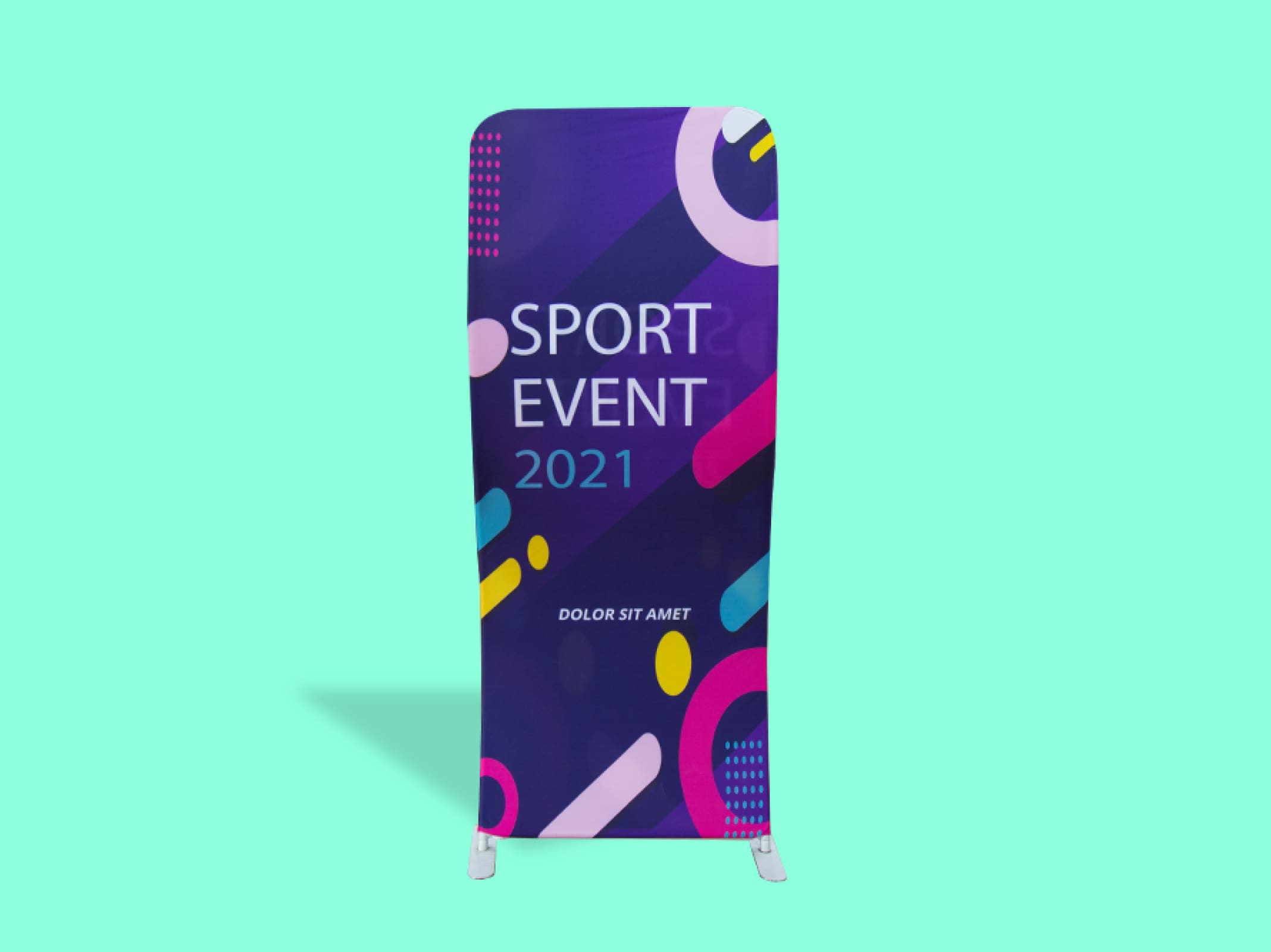 S-Shaped Fabric Banner Stand | Curved Tension Display for Trade Shows ...