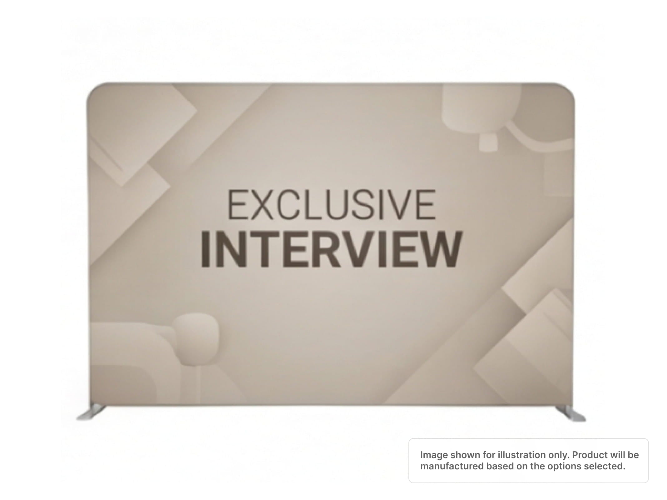 Straight Pillow Case Tension Fabric Backdrop for Interview Background ...